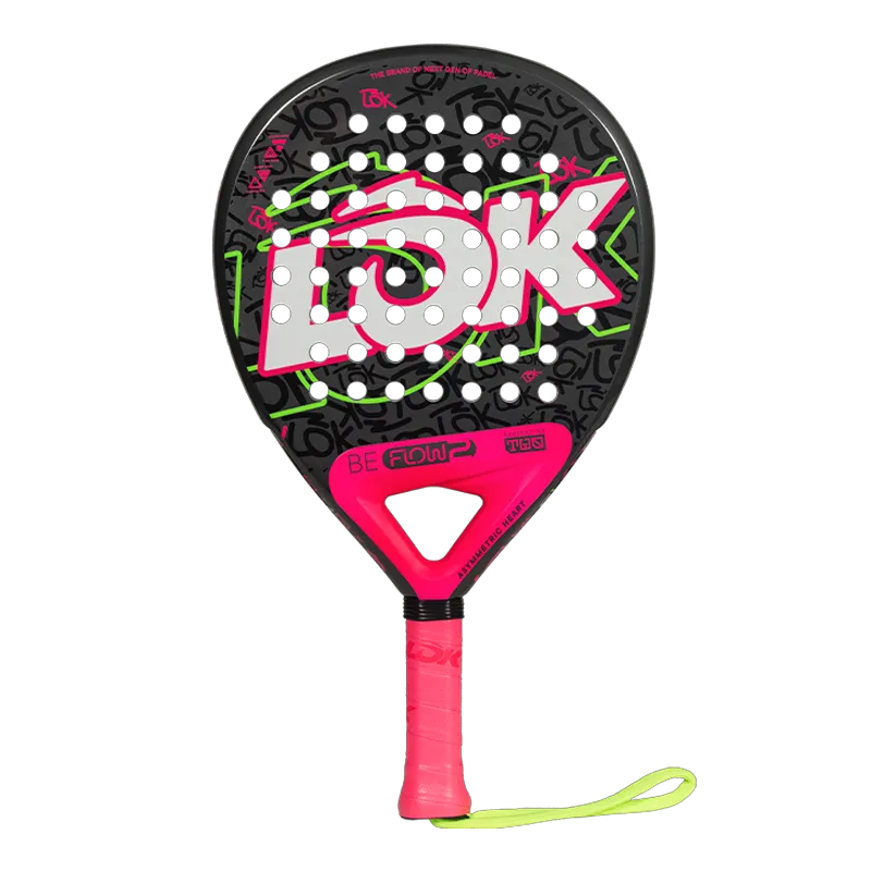 Racket LOK Be Flow Gen 2 Pink/Green 2026 | PadelPROShop
