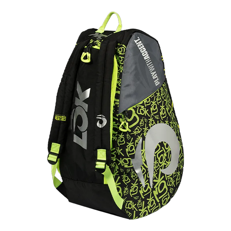 Bolsa padel LOK One Preto/Verde 2026 - PadelROShop – PadelPROShop